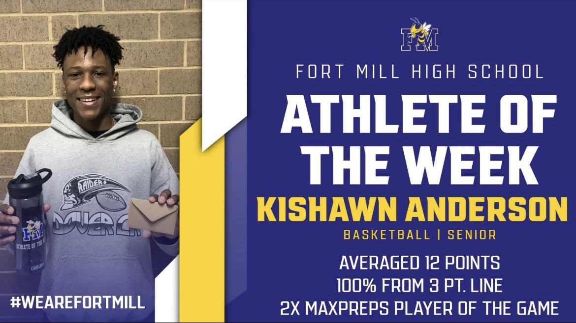 Kishawn Anderson Named Fort Mill High School Athlete of the Week - Tega ...