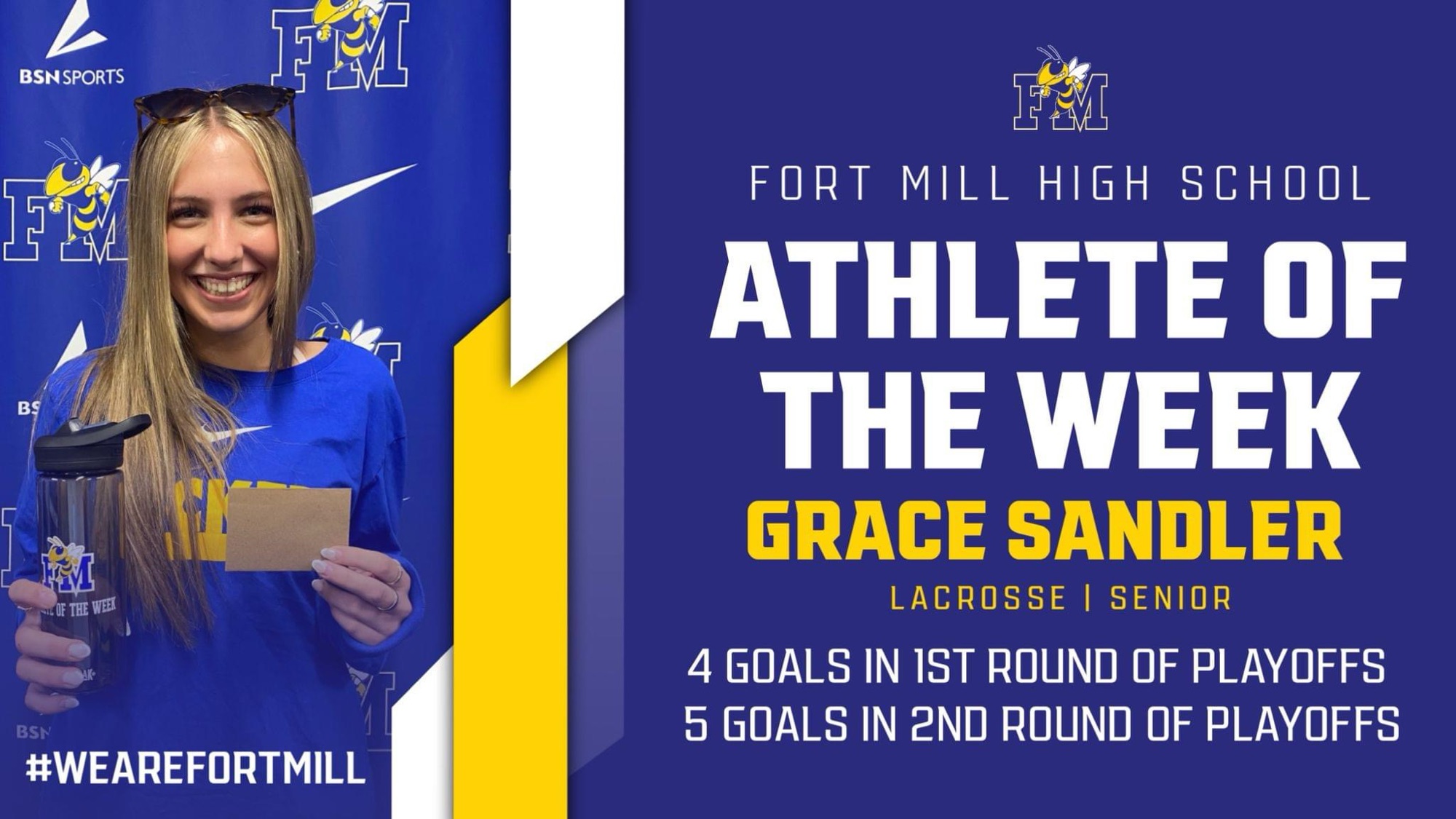 Grace Sandler Named Fort Mill High School Athlete of the Week – Tega ...